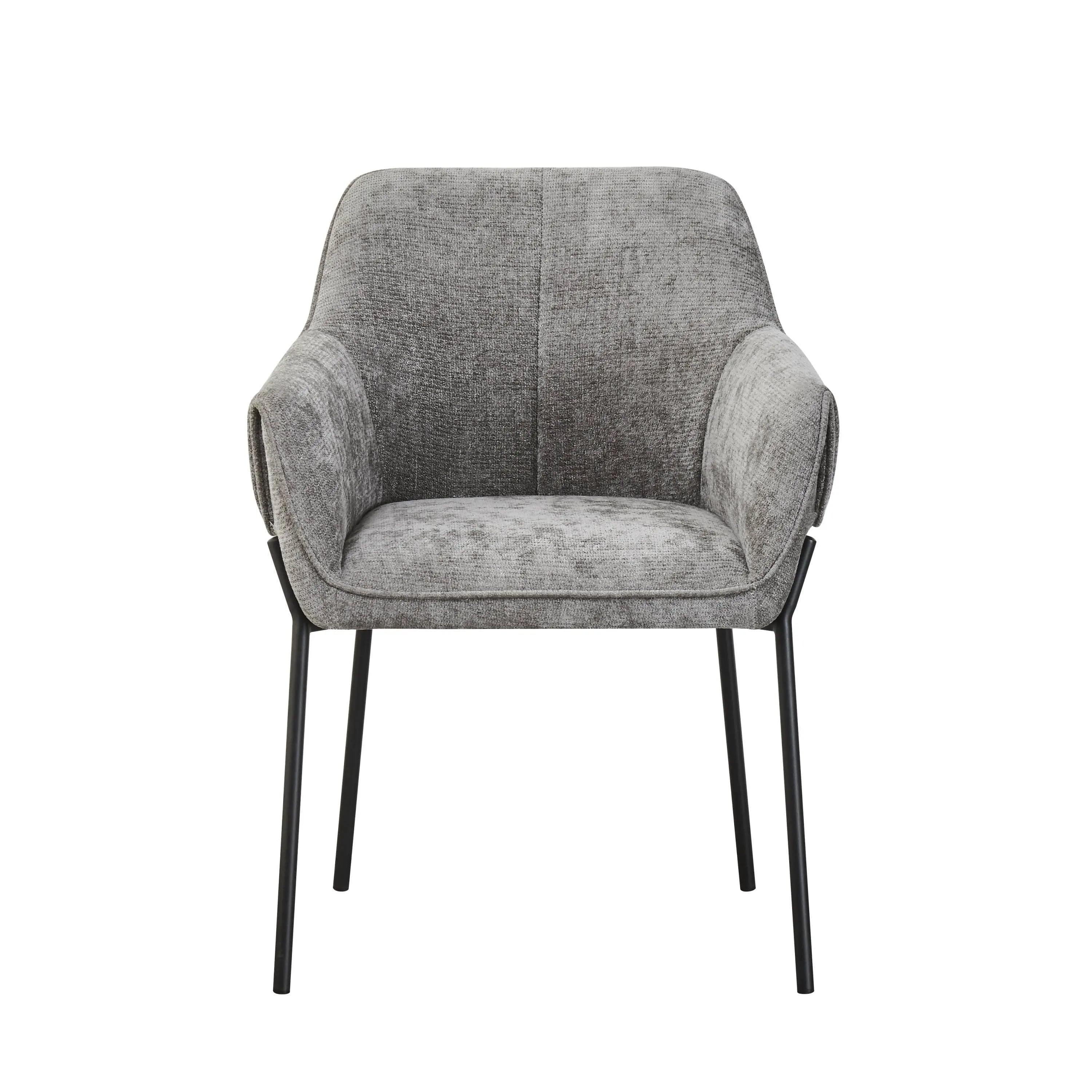 Elani Grey Chenille Dining Chair – Modern Comfortable Seat – NJ Home ...